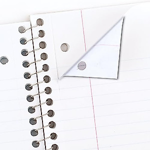 Mead Spiral Notebooks, 6 Pack, 1-Subject, Wide Ruled Paper, 8" x 10-1/2", 70 Sheets, Color Will Vary (930050-ECM)