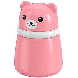 CoaGu Compact Powder Case - Includes Powder Puff - Ideal for Body Dusting - Perfect for Baby & Mom Use - Pink Color