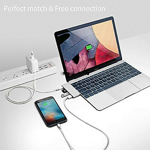 Plus Mi Life 5 in 1 Type-C Hub USB3.0 Multi Charging Port Adapter Card Reader for MacBook Pro