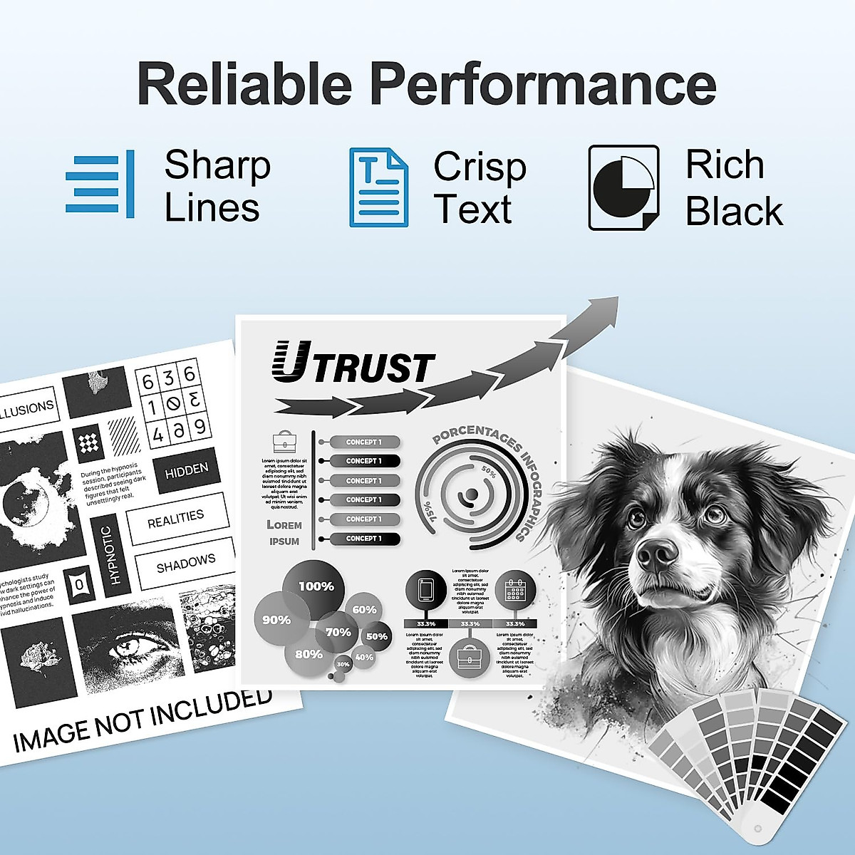 LemeroUtrust Remanufactured Ink Cartridge Replacement for Canon 210XL 211XL PG-210 CL-211 210 211 XL use with Canon PIXMA MX410 MP480 MP495 MP250 MP280 MX330 IP2702 (Black, Tri-Color, 2-Pack)