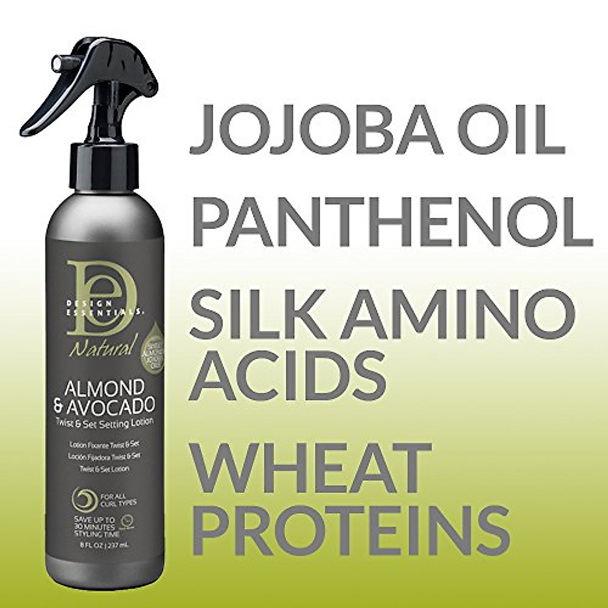 Design Essentials Natural Twist and Set Setting Lotion, 8 Fl Oz, 8 Ounces