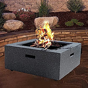 Fire Pits Outdoor Large BBQ Leisure Table On The Garden Terrace, Outdoor Cooking Fire Pit, Burning Fire Bowl, Multifunctional Heating Fireplace