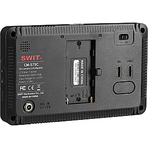CM-S75C SWIT スウィットエレクトロニクス 7インチ3000nit 超高輝度4K(HDMI1.4 in out)IPS液晶モニター、HDR対応、ユーザーLUT対応、クイック2x・4x拡大表示(ターゲットポイントメモリあり)