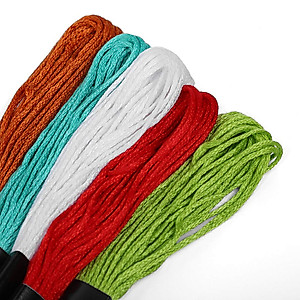 QANYEGN 100 Colors Embroidery Thread, Polyester Coon Thread, Embroidery Floss Set for Cross Stitch and Sewing Projects