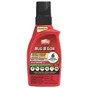 Ortho Bug B Gon Insect Killer for Lawn and Gardens Concentrate 1, 32 fl. oz. - Kills Spiders, Ants, Fleas, Ticks, Mosquitoes and Japanese Beetles - Makes Up to 42 gal.