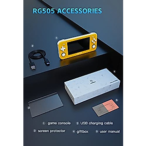 RG505 Video Game Handheld Game Console Have Android 12 System and Unisoc Tiger T618 CPU, Compatible with Google Play Store