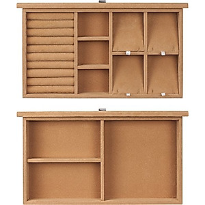 Barska 1.01 Cu. Feet Steel 1,400° Fireproof Jewelry Glass Shelf Drawer Security Safe Cabinet with Organizer, White