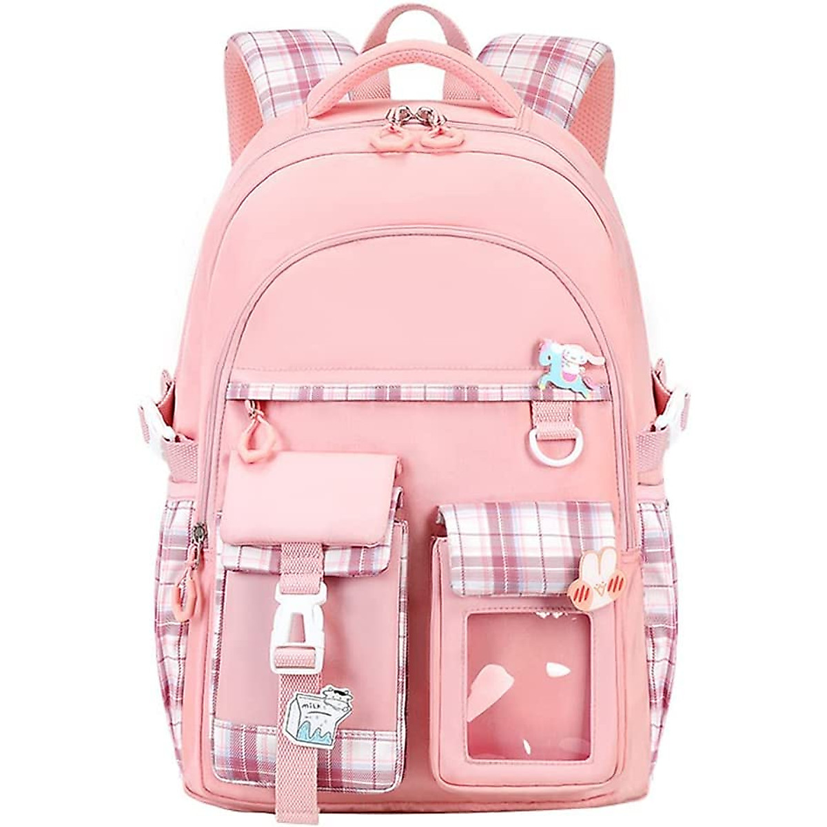 Rcuyyl Cute Backpack Elementary Bookbags Middle School bags Waterproof Bookbag Multifunction Casual Daypack Laptop Travel Bag