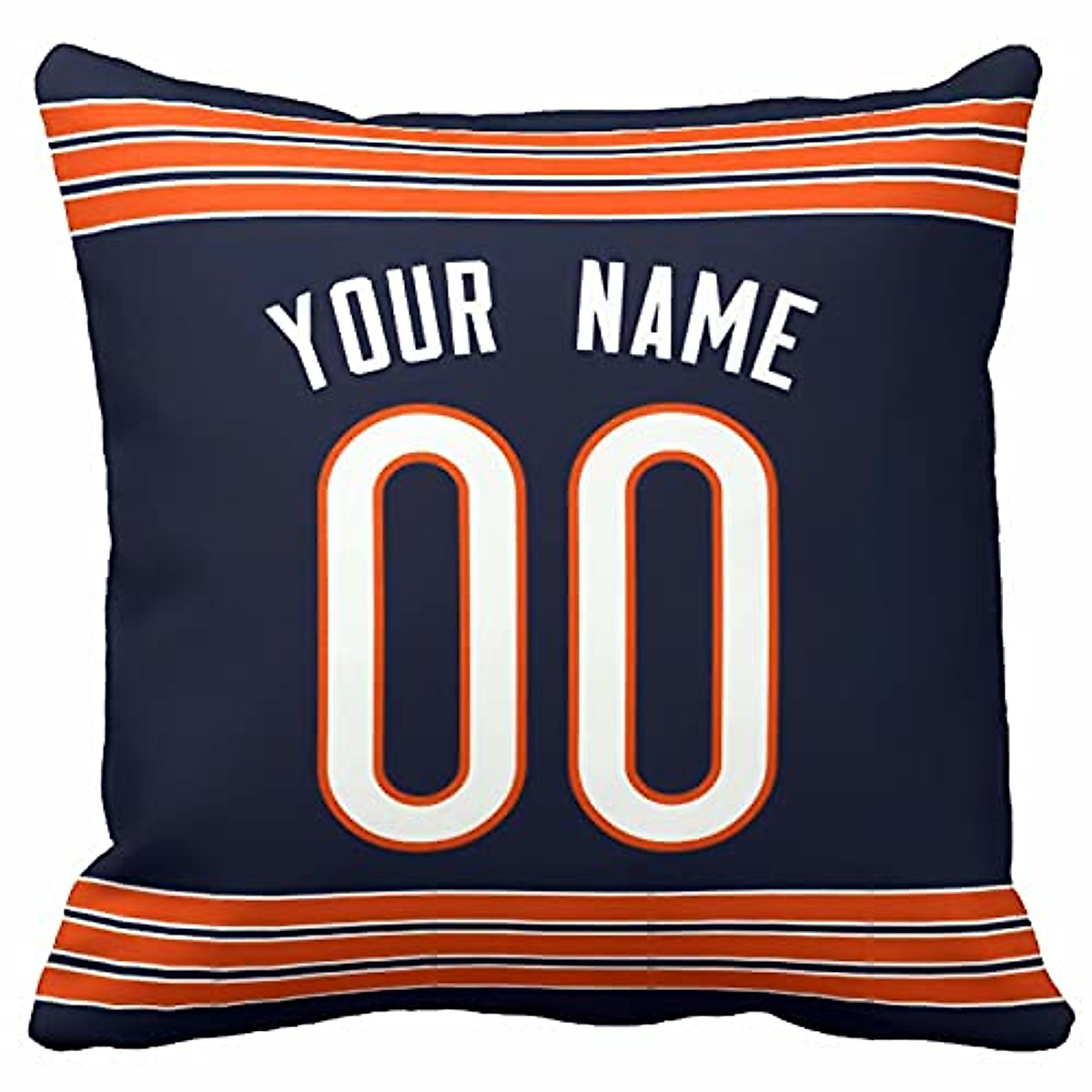 ANTKING Chicago Throw Pillow Custom Any Name and Number for Men Youth Boy Gift 16" x 16", 18" x 18"