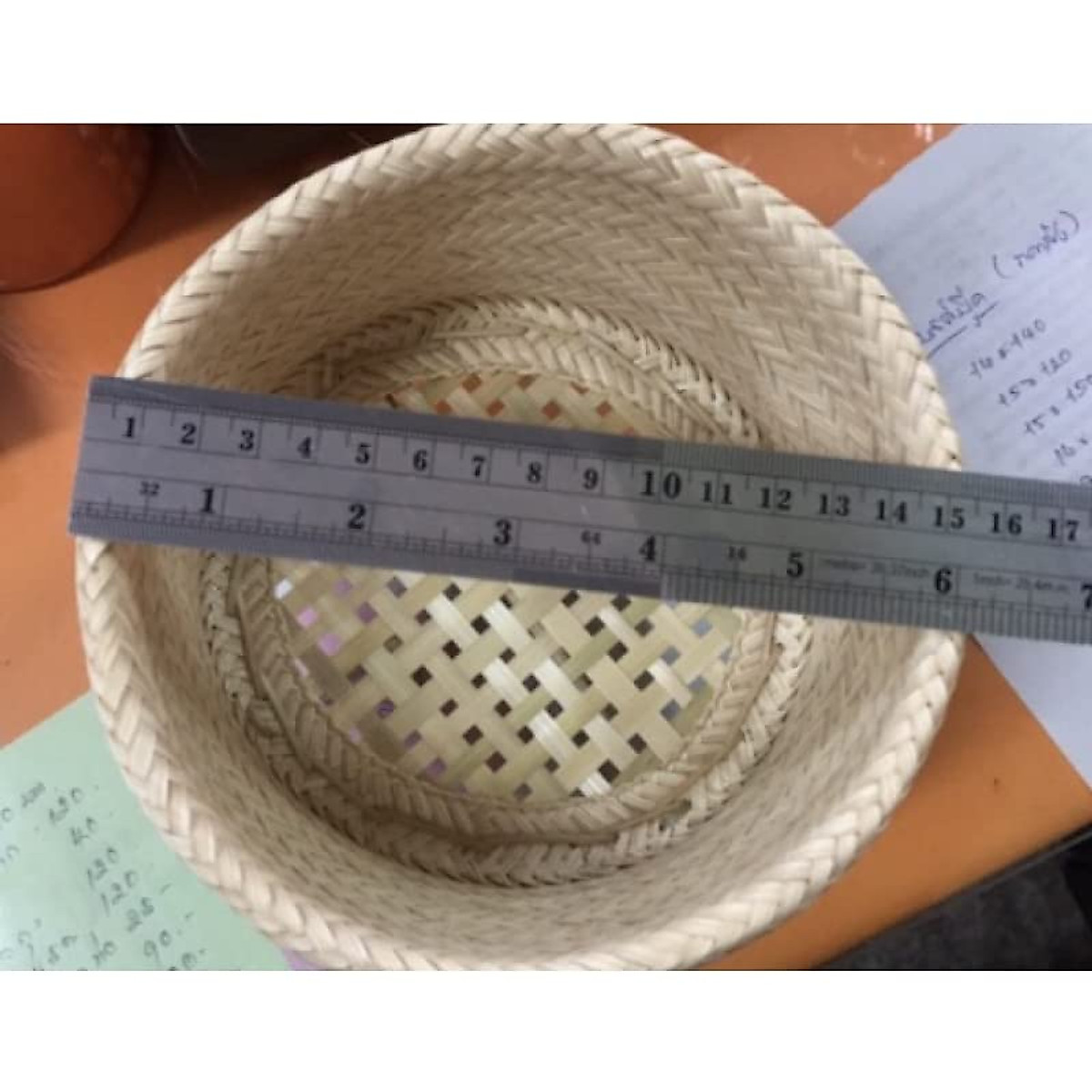 Charmmii Thai kra-tip sticky rice heart shape bamboo basket handmade steamers cookware - 6 inch for home decoration, restaurant or collectible item