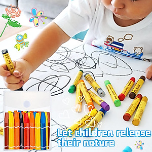 Pajean 10 Pieces Crayon Storage Containers Back to School Clear Plastic Crayon Case Crayon Organizer Boxes for Kids, Cards Small School Supplies Organizers Boxes