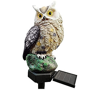Solar Lawn Light Owl Pattern Landscape Light Garden Plug Light Outdoor Light Solar Lights Outdoor Garden Home Decor Solar Electric Owl Night Light Animal Statues Garden Decor