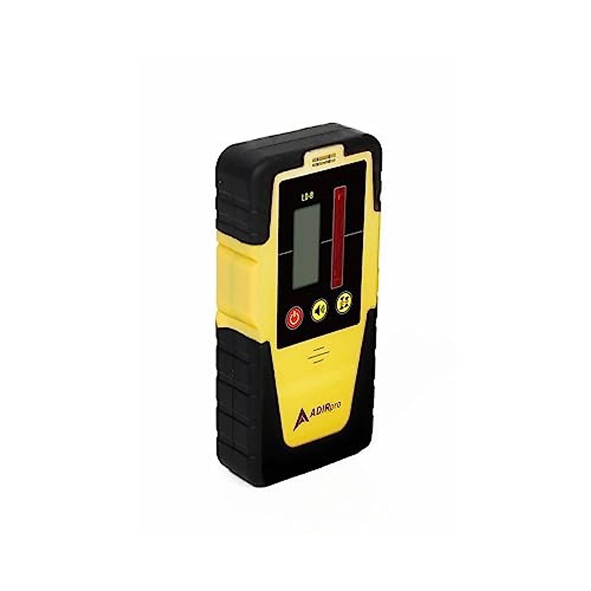 AdirPro Universal Rotary Laser Detector (LD-8) - Digital Rotary Laser Receiver with Dual Display and Built-In Bubble Level, Compatible with All Red Rotary Lasers - Rod Clamp Included