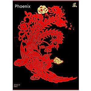 Traditional Chinese Wedding Party Decoration Dragon Phoenix Door Stickers Paper-Cut Window Bars
