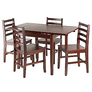 Winsome Pulman Dining, 48.03" W x 29.92" D x 29.29" H, Walnut