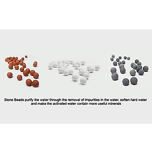 Ionic Shower Head High Pressure with Hose and Bracket, Mineral Balls Ionic Shower Head for Skin & Hair Health, Water Saving, Handheld 3 Modes Pressure Shower