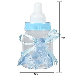 Baby Shower Bottles, Bottle Candy Gifts Decorations, Mini Bottle C and y Gift Box, 12 Pcs C and y Bottle for Baby Shower Favors Fillable, Used for Girl Boy Newborn Birthday