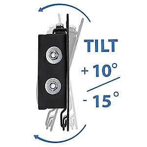 Mount-It! Tilting TV Wall Mount Bracket for Small TV and Computer Monitors, Low-Profile Design with Quick Release Function, Fits 24, 27, 30 and 32 Inch Screens Up to VESA 100, 44 Lbs Capacity, Black