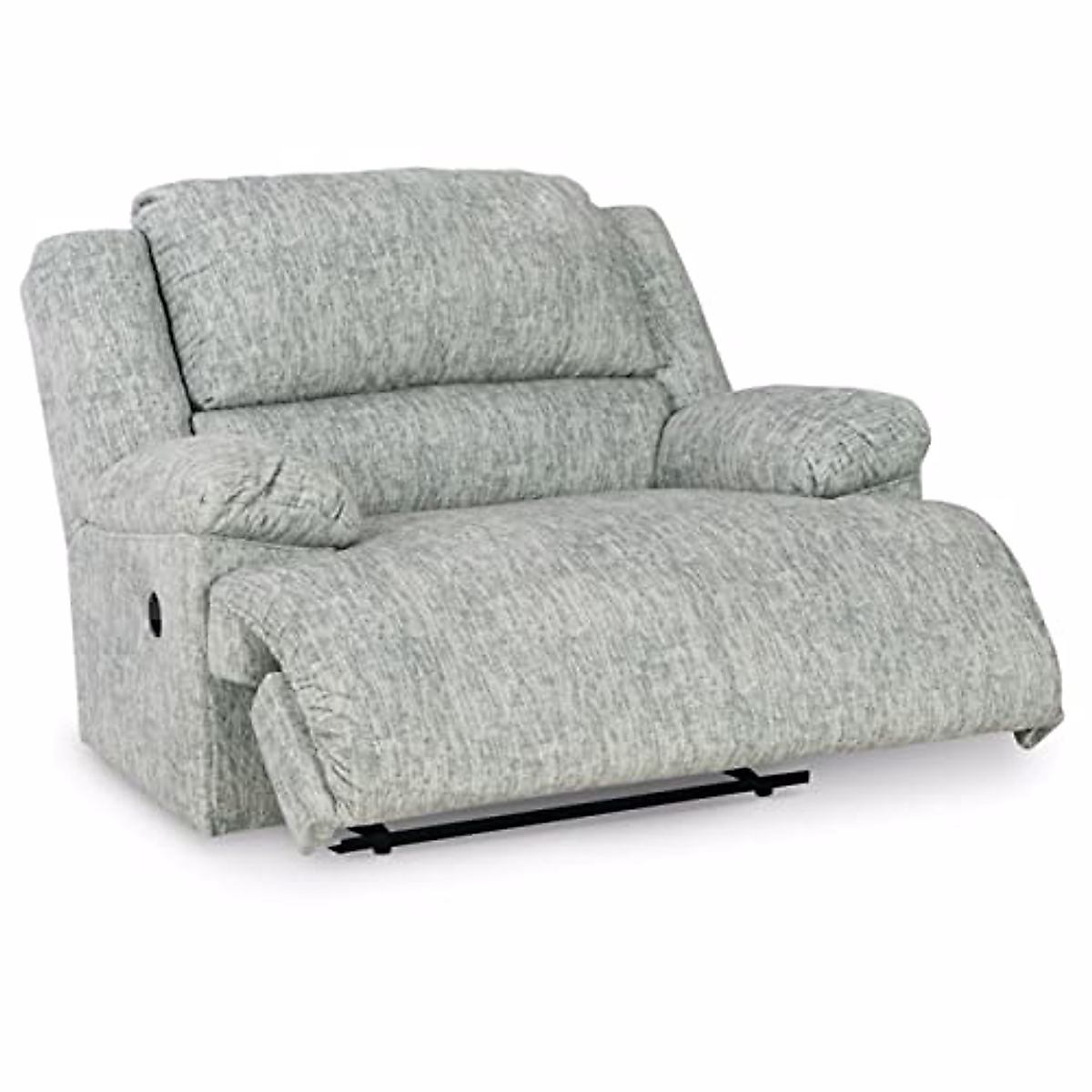 Signature Design by Ashley McClelland Transitional Zero Wall Wide Seat Recliner, Light Gray