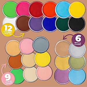 Blue Squid PRO Face Paint - Professional Water Based Single Cake Facepaint & Body Paints - SFX Makeup, Kids Adults Face Painting for Costume, Halloween, Cosplay - Metallic Antique Gold 30g / 1oz