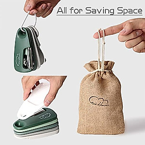 Kitchen Gadgets 6 Piece Set - Space Saving Kitchen Utensils Cooking Tools for Small Kitchen, Stainless Steel Accessories for RV inside Camper Kitchen Gadgets Gifts Essentials Dishwasher Safe(Green)