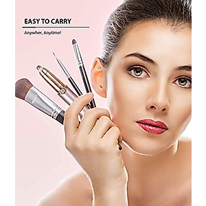 REAZEAL Rechargeable Eyebrow Hair Remover Painless-Precision Eyebrow Trimmer Eyebrow Razor Tool for Face Lips Nose Facial Hair Removal for Men Women