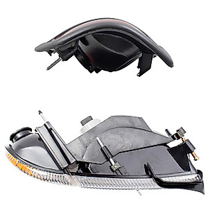 Brock Replacement Set Headlights with Corner Lamp and Tail Lights Smoked Back Up Lens