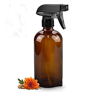 Amber Glass Spray Bottles,Glass Spray Bottles for Cleaning Solutions"Glass Spray Bottle,Window Cleaners Aromatherapy Facial Hydration Watering Flowers Hair Care Empty Amber Glass Spray Bottles