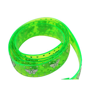 Women Girls Candy Color Holo Butterfly Waist Belt With Buckle Fluorescent Clear Jelly Belt for Jeans Pants Dresses