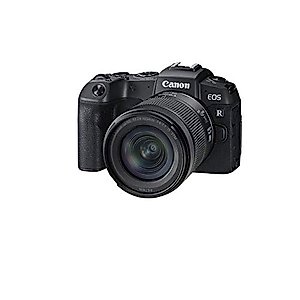 Canon EOS RP Full-Frame Mirrorless Interchangeable Lens Camera + RF24-105mm Lens F4-7.1 is STM Lens Kit- Compact and Lightweight for Traveling and Vlogging, Black (3380C132)