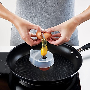 Joseph Joseph Froach Pods Silicone Rings for Making Healthier Fried Eggs, 2-piece, Clear