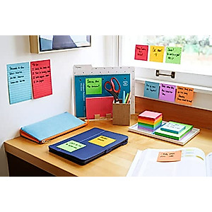 Post-it Super Sticky Notes, 3x3 in, 12 Pads, 2x the Sticking Power, Assorted Bright Colors, Recyclable (654-15SSMULTI2)