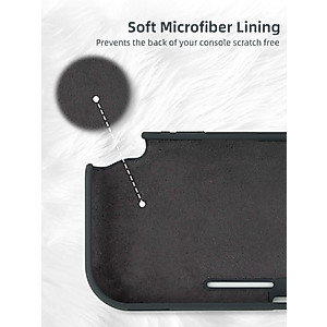 GeekShare Soft Silicone Case Compatible with Nintendo Switch Lite, Anti-Collision Non-Slip Shockproof Silicone Protective Cover Shell for Switch Lite (Gray)…