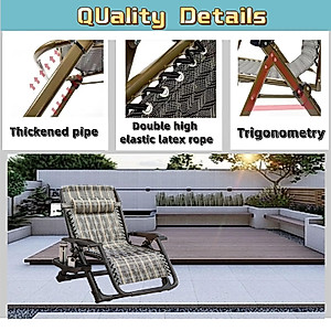 Zero Gravity Chair, Gaming Chairs & Recliner Patio Chairs &Beach Chairs for Adults，Camping Folding Chair with Cup Holder, Blanket, Pillow (Size : 1)