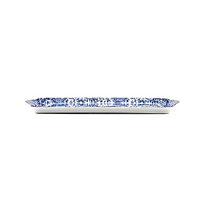 Pimpernel Spode Blue Italian Collection Sandwich Tray | Serving Platter | Crudité and Appetizer Tray for Indoor and Outdoor use | Made of Melamine | Measures 15.1" x 6.5" | Dishwasher Safe