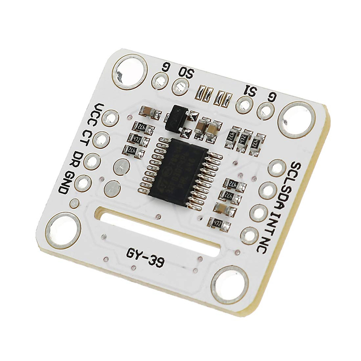 HiLetgo GY-39 Light Intensity Temperature Humidity Atmospheric Pressure Sensor 4 in One Integrated Sensor Module with Chip LTR308ALS+SPL06+SHTC3