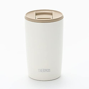 Thermos JDP-400 WH Vacuum Insulated Tumbler with Lid, 13.5 fl oz (400 ml), White