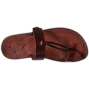 David - Leather Open Toe Sandal - Brown