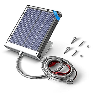 Solar Panel for Deer Feeder 12V Waterproof Outdoor Small Solar Battery Charger with an Adjustable Bracket Alligator Clip 12 Volt Deer Feeder Solar Panel