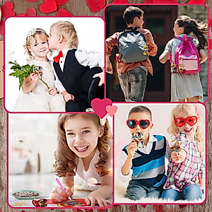 Outus 24 Pcs Vintage Valentine's Day Diamond Art Keychain 5D Vintage Cowboy DIY Decorative Double Sided Diamond Key Chain Kit Crafts Making for Valentine's Gifts Exchange School Classroom Prize