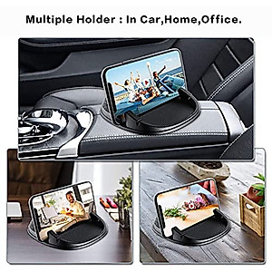 YAKEFLY Car Phone Holder,Car Dashboard Phone Holder,Horizontal 360° Rotatable Car Phone Holder Mount,Anti Slip Silicone Phone Mount for Car Dashboard