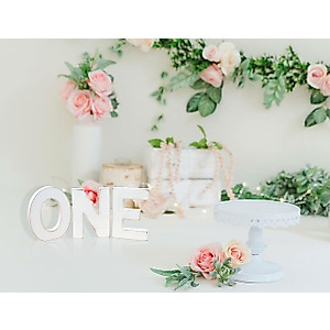 Wooden One Letter Sign for 1st Birthday - Wooden One table centerpieces, 1st Birthday Decorations, One standing Letters for 1st Birthday, First Birthday Photo Shoot Prop