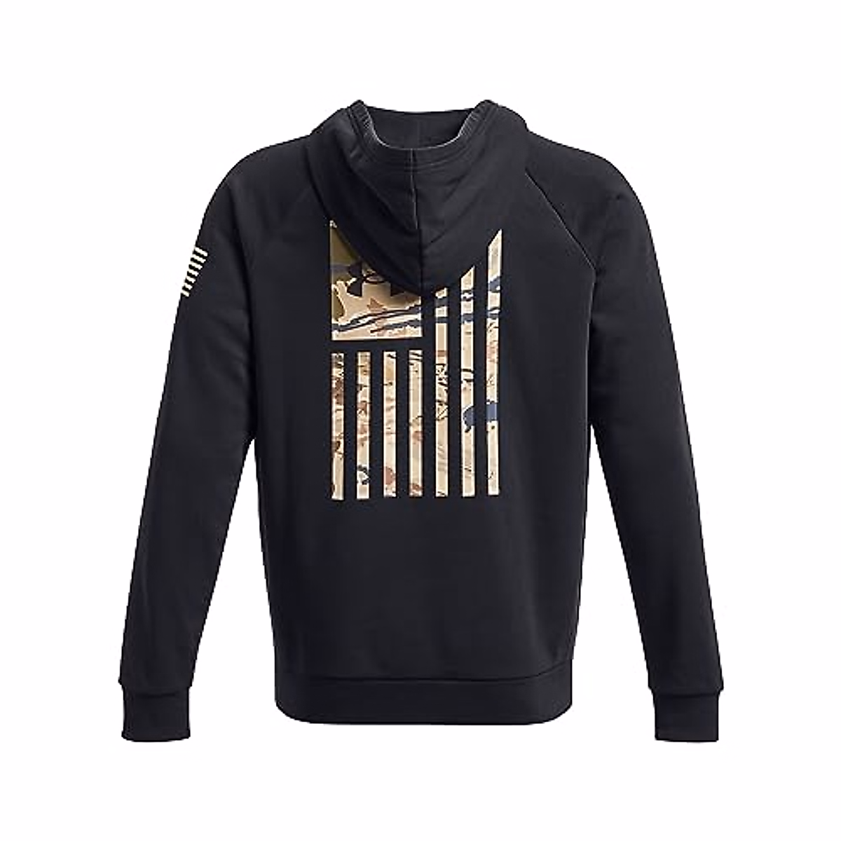 Under Armour mens Freedom Flag Fleece Hoodie, (002) Black / / None, Medium
