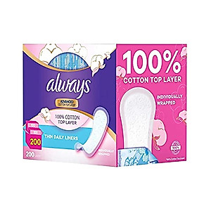 always Advanced Thin Daily Liners (200 Count)