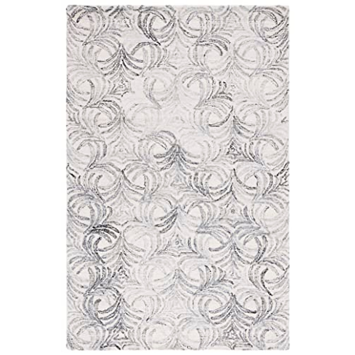 Safavieh Jardin Collection 8' x 10' Ivory/Grey JAR728F Handmade Contemporary Wool Blend Area Rug