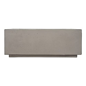 Christopher Knight Home Nicola Outdoor 40 Inch Rectangle Fire Pit, Light Gray