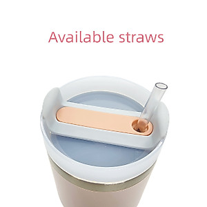 YOUEXPERT 20 oz Tumbler with Straw, Insulated Tumblers with Lid and Straw, 20 oz Cup Stainless Steel Mini Outdoor Sports Travel Tumblers - rose quartz