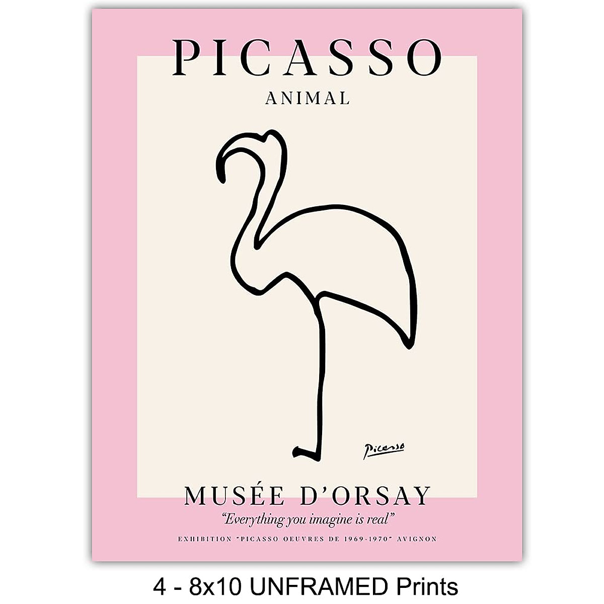 Pablo Picasso Wall Art & Decor - Gallery Wall Art Set - Cat Home Decor - Picasso Poster - Pablo Picasso Poster Prints - Modern Wall Art - Contemporary Wall Art - Housewarming Gifts for Women