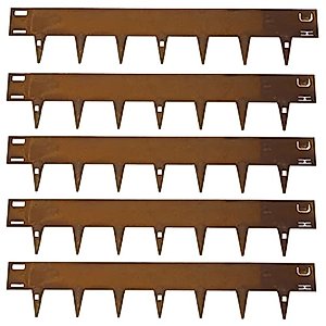 CORE Edge Lawn Edging | Flexible Decorative Steel Garden Lawn Edging in 4" Fascia | 5X 3.28', 16.25 Linear Feet (Corten, 4")