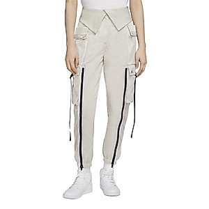 Nike Women's Jordan Woven Utility Pants (XX-Large, Beige/Oreowood Brown)